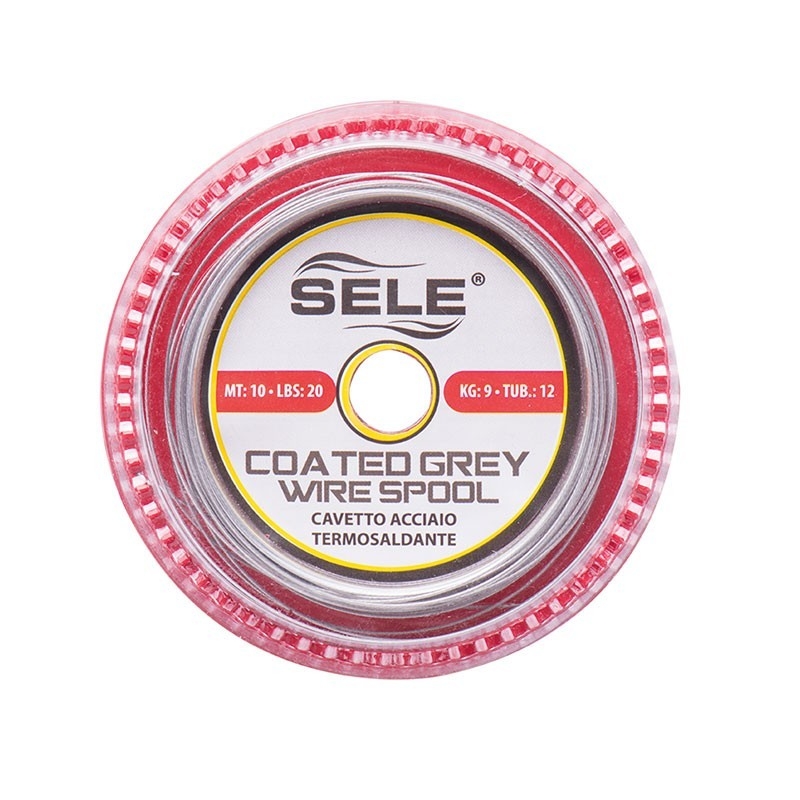 Sele staaldraad 44 lb, 10 m spoel voor visterminals | HiNelson