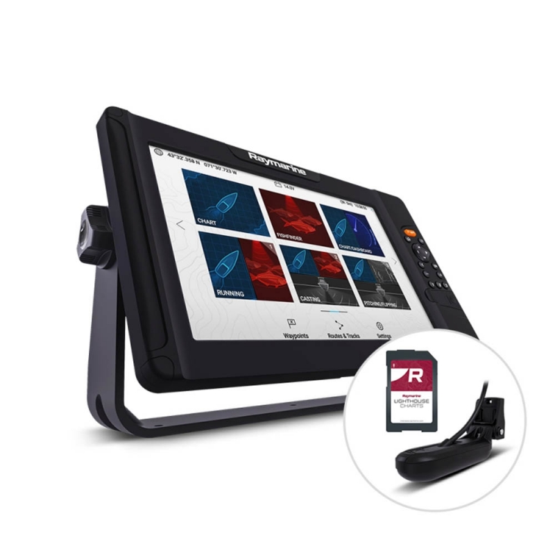 Pantalla multifunción Raymarine Element 12 HV con transductor HV-100+ y ...