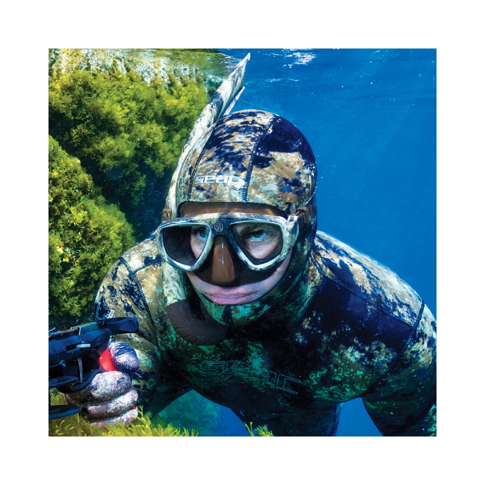 Maschera subacquea Extreme bivetro - Seac Colore Camo Brown